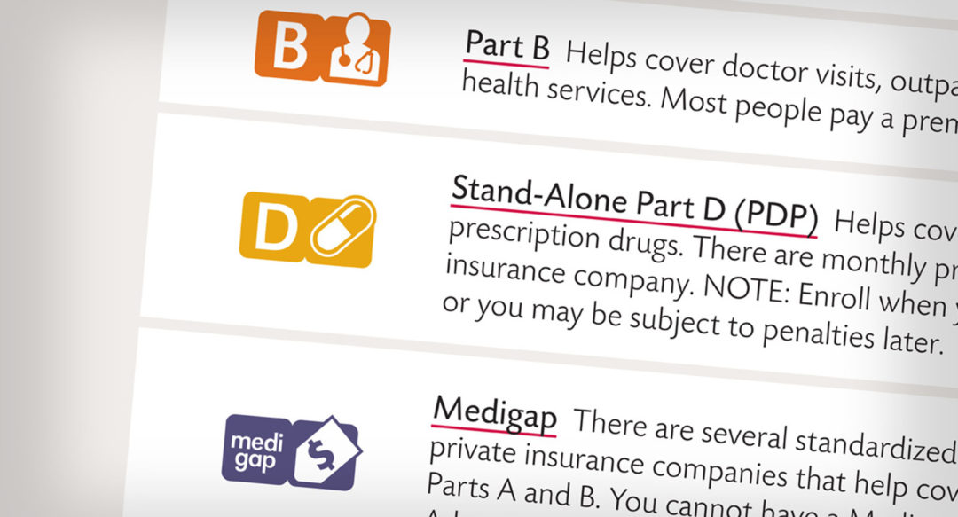 Healthcare Medicare Icons in Brochure - Alex Morse