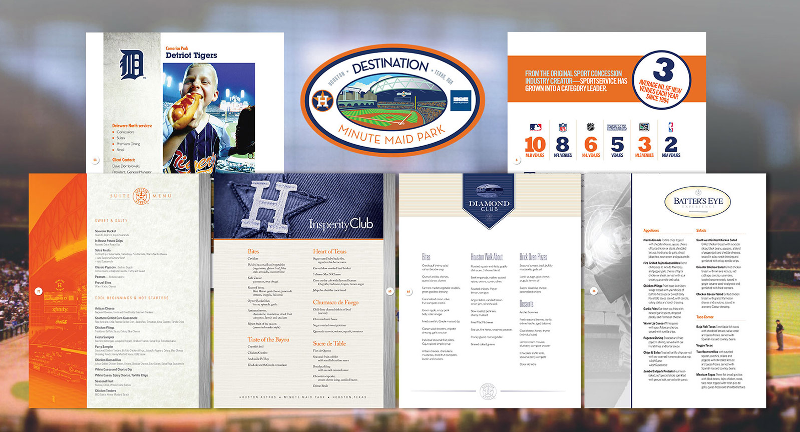 Menu Designs Package for Baseball Team - Alex Morse